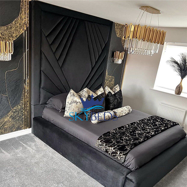 Olympia Panel Bed Frame with Tall Headboard – Sky Beds